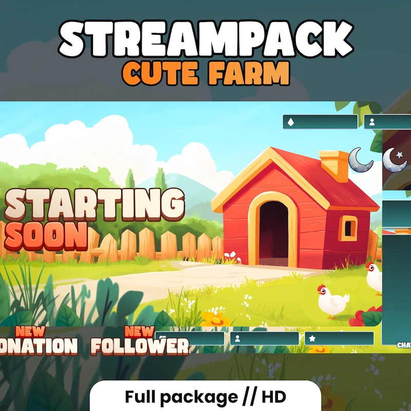 Farm Twitch Overlay - Etsy