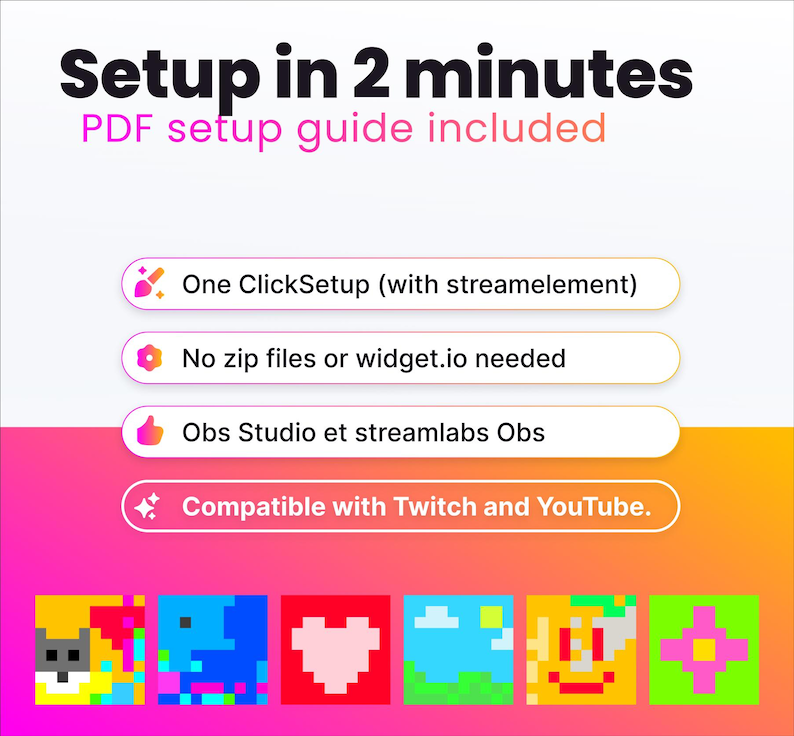 STREAM WIDGET - Mini Pixel War - Streamelement Widget - Work With ...
