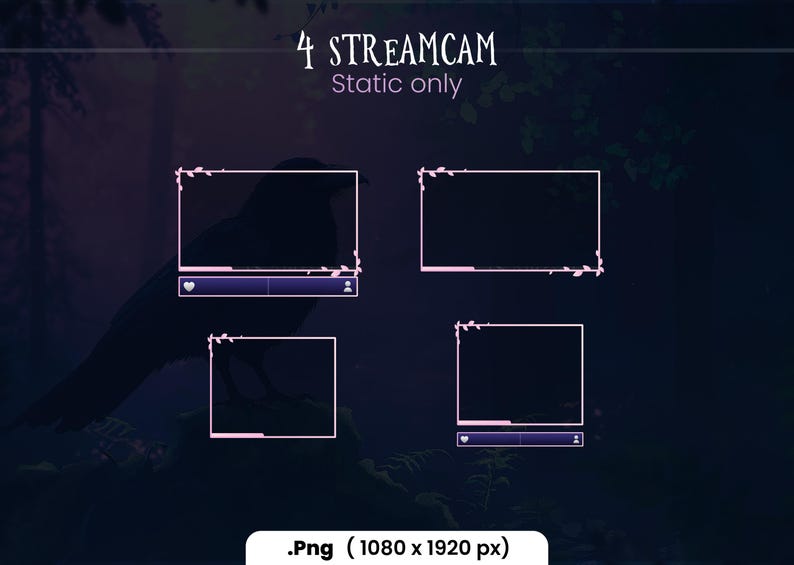 TIKTOK STREAMPACK | Dark Crow | Animated Package | Overlays, Scenes ...