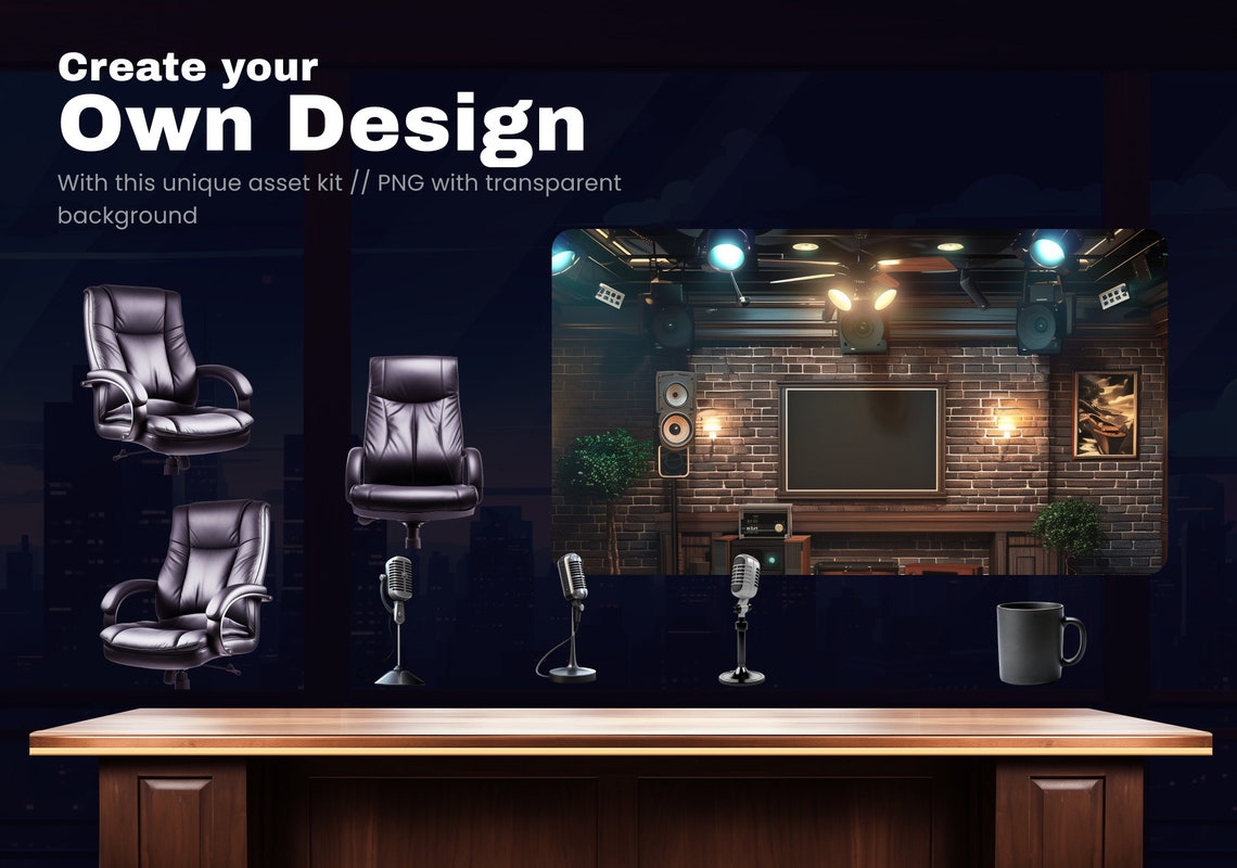 Late-night TALK SHOW - Stream Kit - for Twitch and Youtube - VTUBER Kit ...
