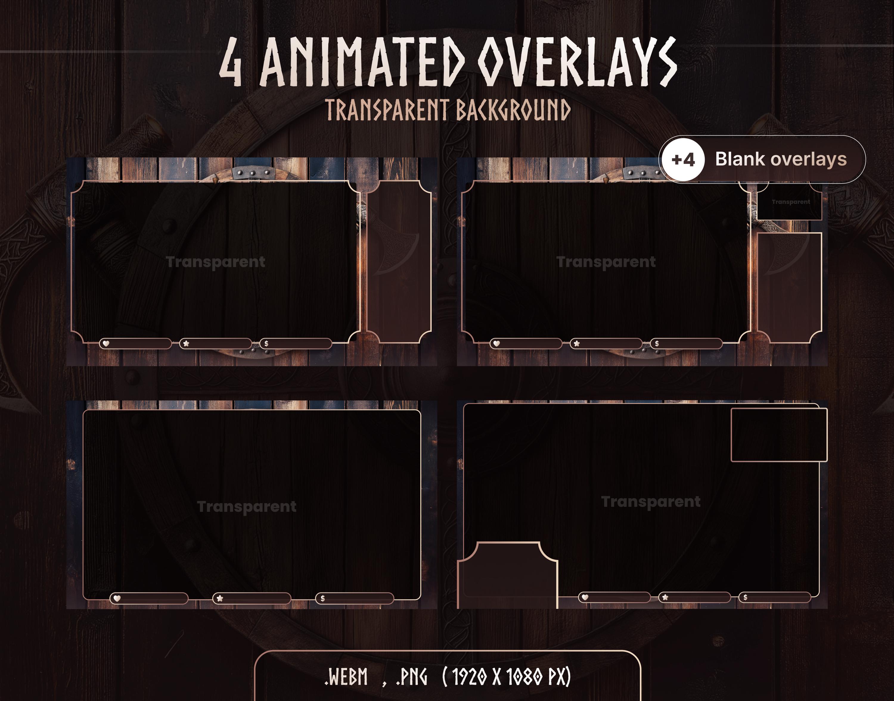 STREAM PACK - Viking Fjord - 1920x1080px - Animated Pack - Overlays ...