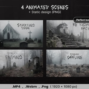 STREAMPACK - Horror Pack - 1920x1080px - Animated - Forest - Overlays ...
