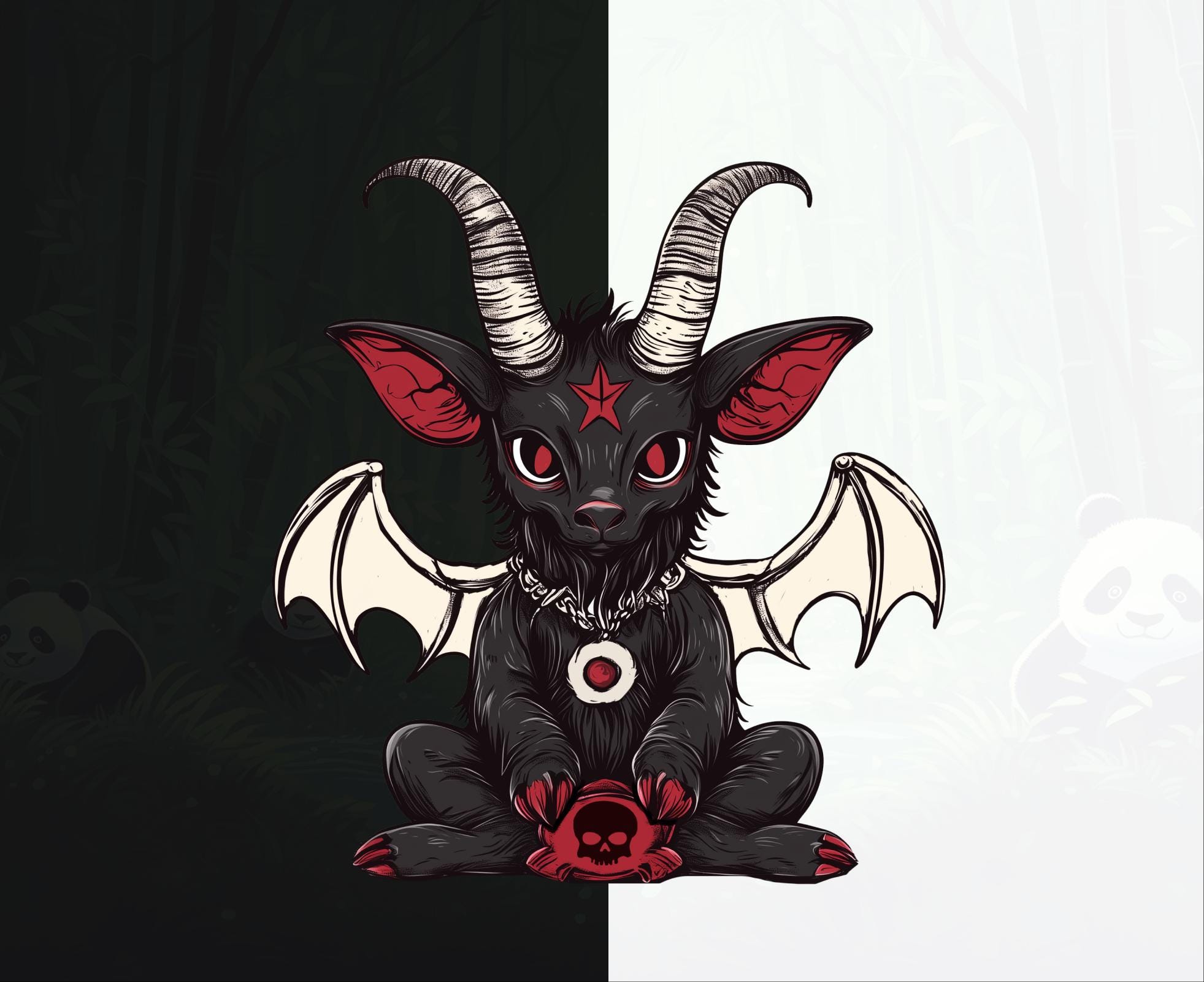 VTUBER PET BAPHOMET Twitch Stream Pet Baphomet Gothic, Demons, Satan ...