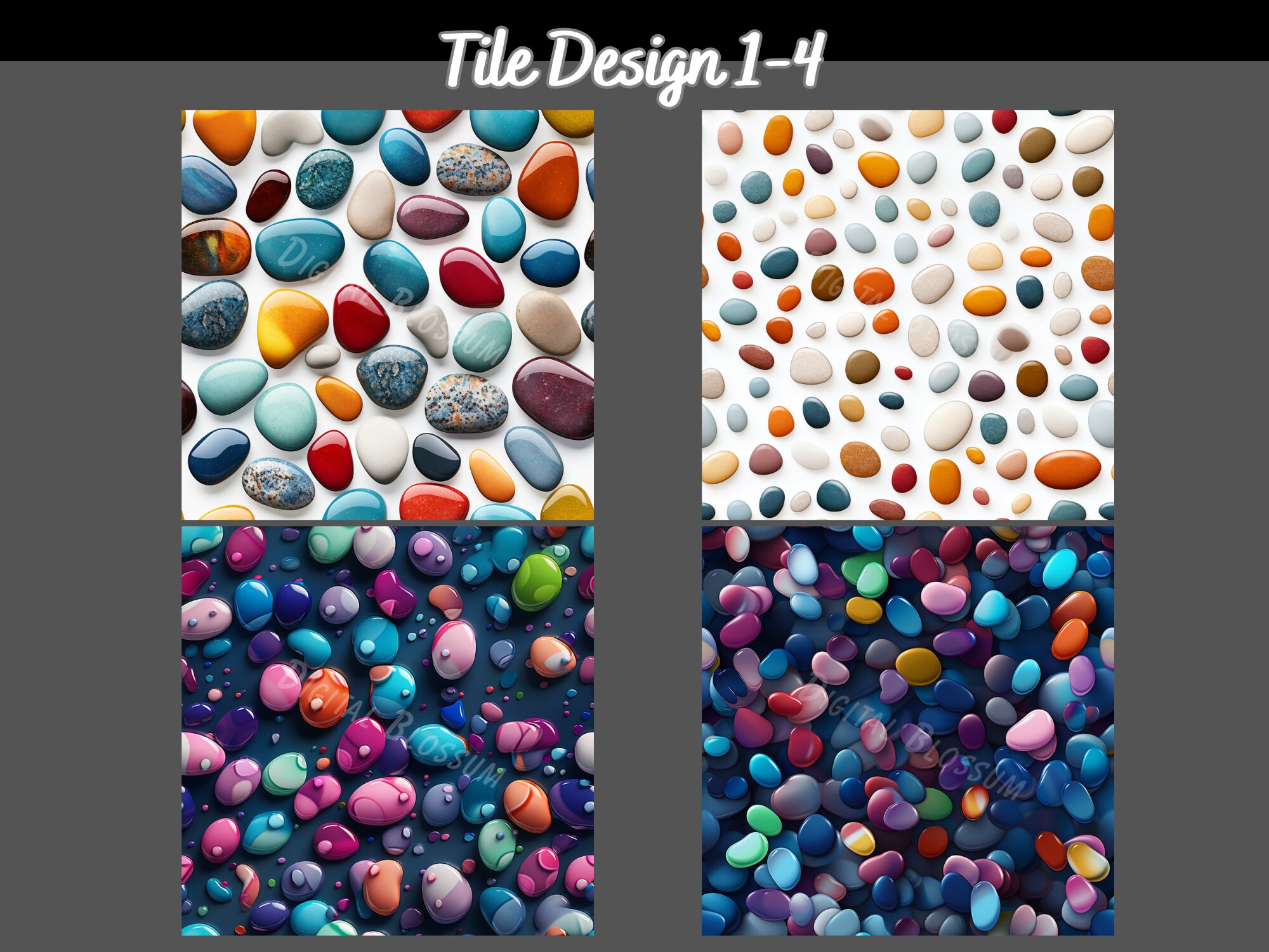 Colorful Stone Texture Seamless Tiles 8 Digital Seamless - Etsy