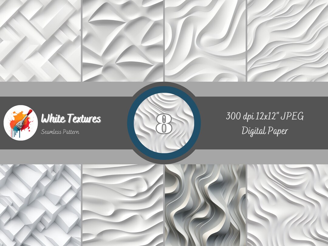 White Texture Seamless Design, Background Pattern, White Seamless ...