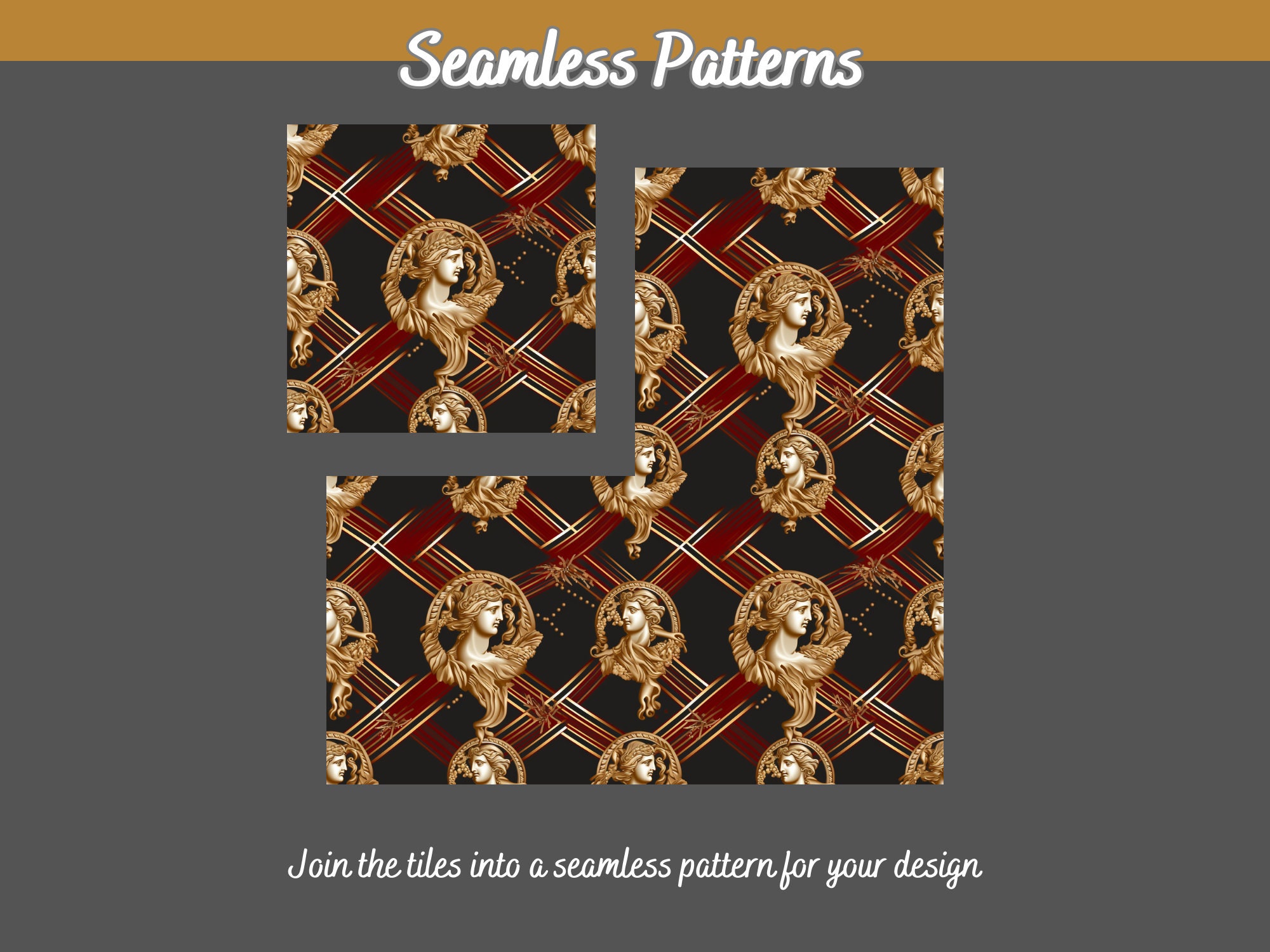 8 Greek Inspired Tiles Digital Seamless Paper Seamless Pattern ...