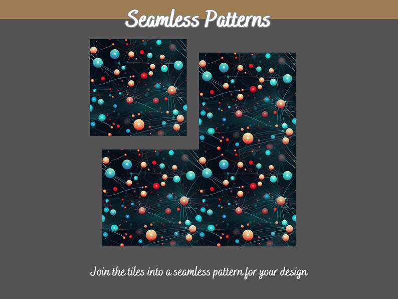 Physics Seamless Background Tiles, Scrapbook Paper in Unique Orange ...