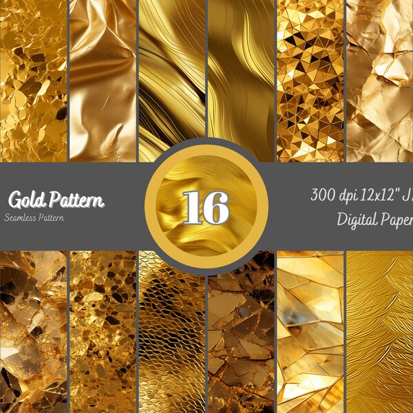 Gold Patterns - Etsy