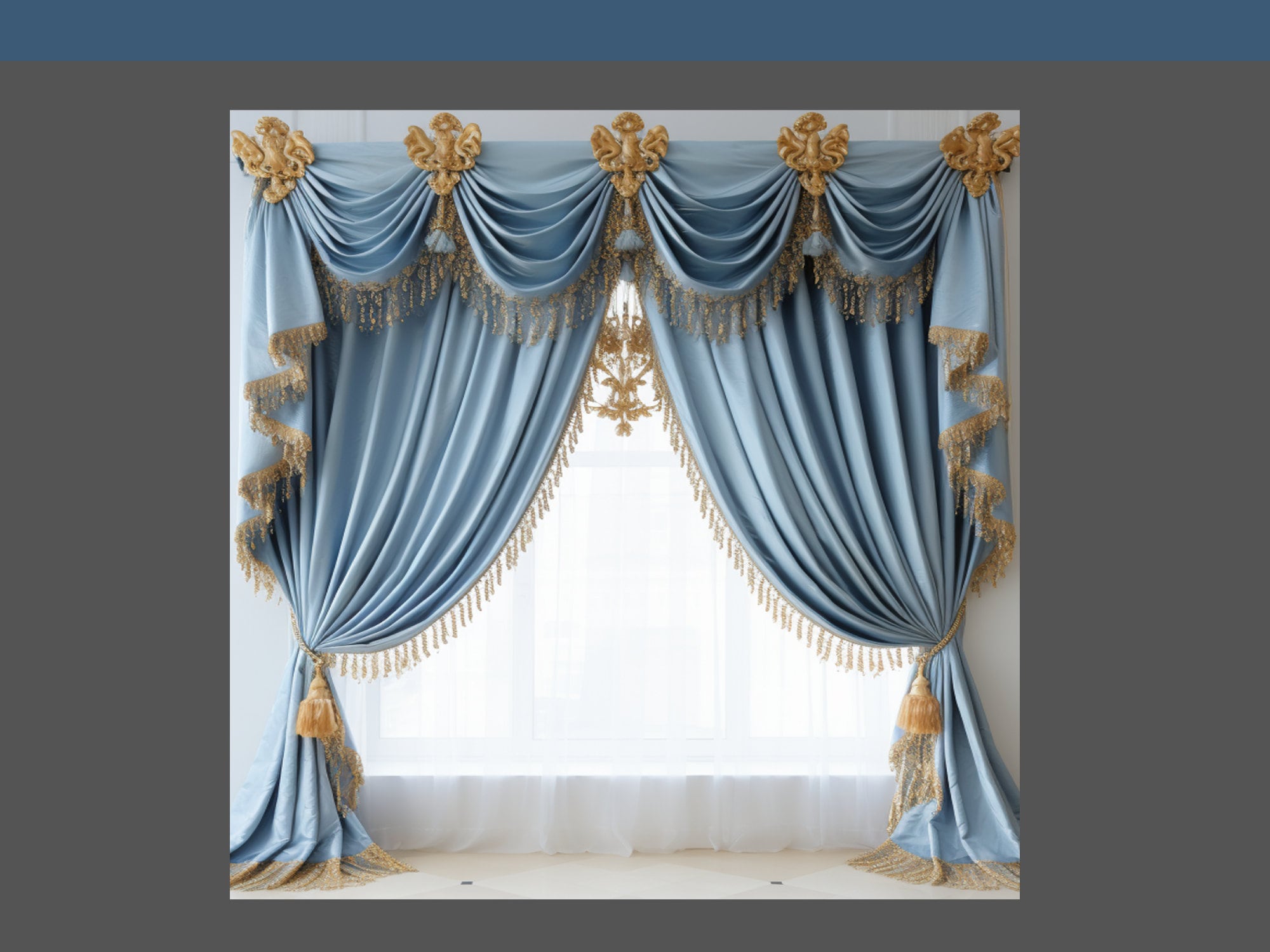 Blue Curtain Backdrop, Digital Backdrop, Studio & Backdrops, Wedding ...