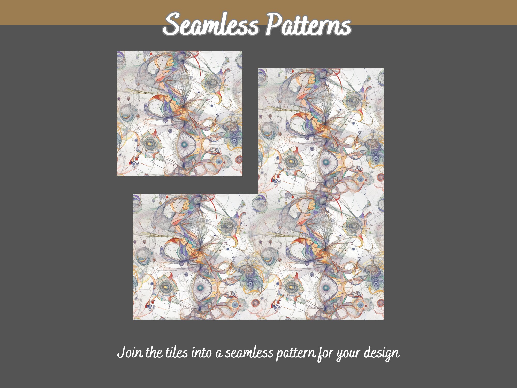 Physics Seamless Background Tiles, Scrapbook Paper in Unique Orange ...