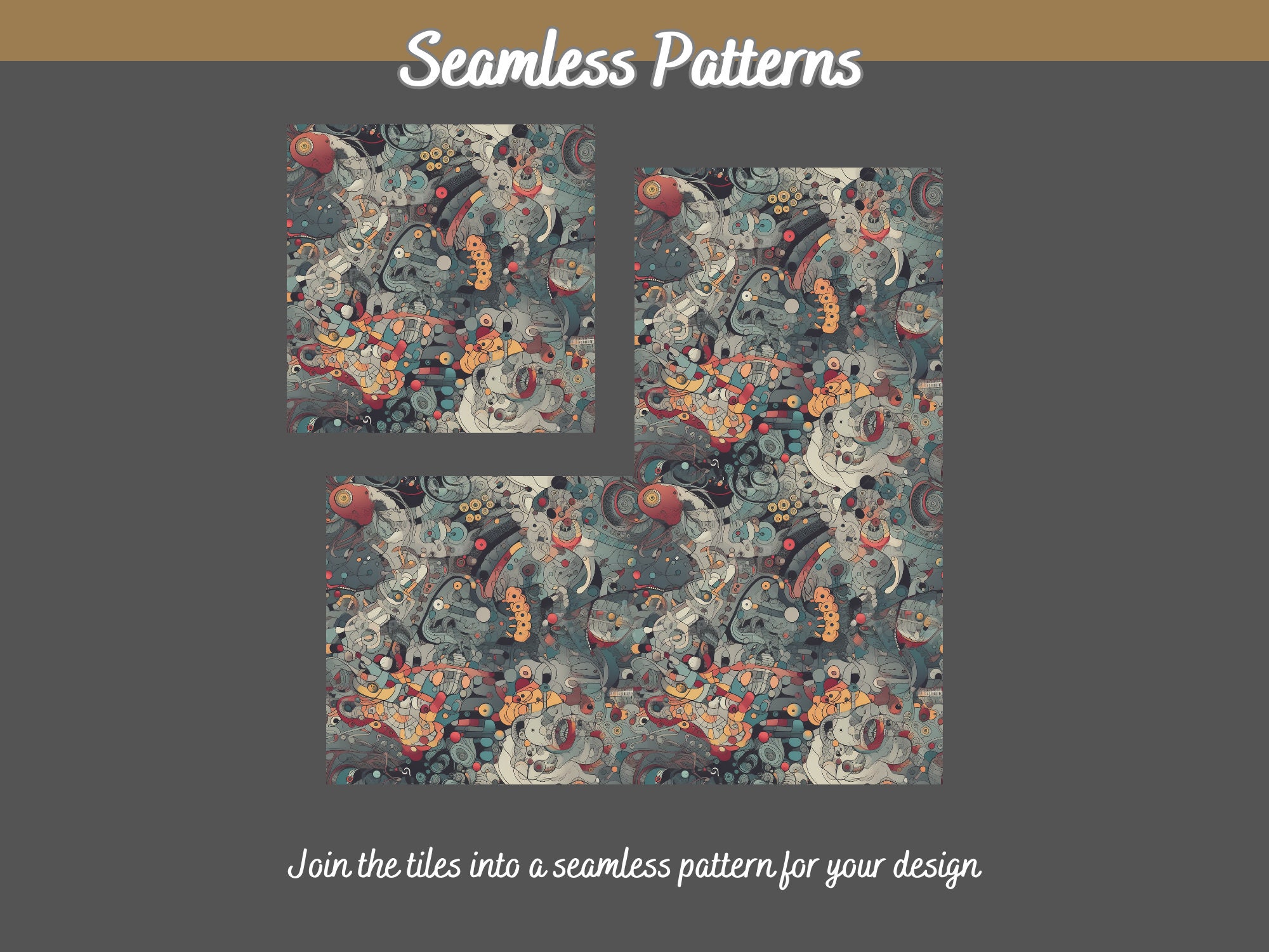 Physics Seamless Background Tiles, Scrapbook Paper in Unique Orange ...