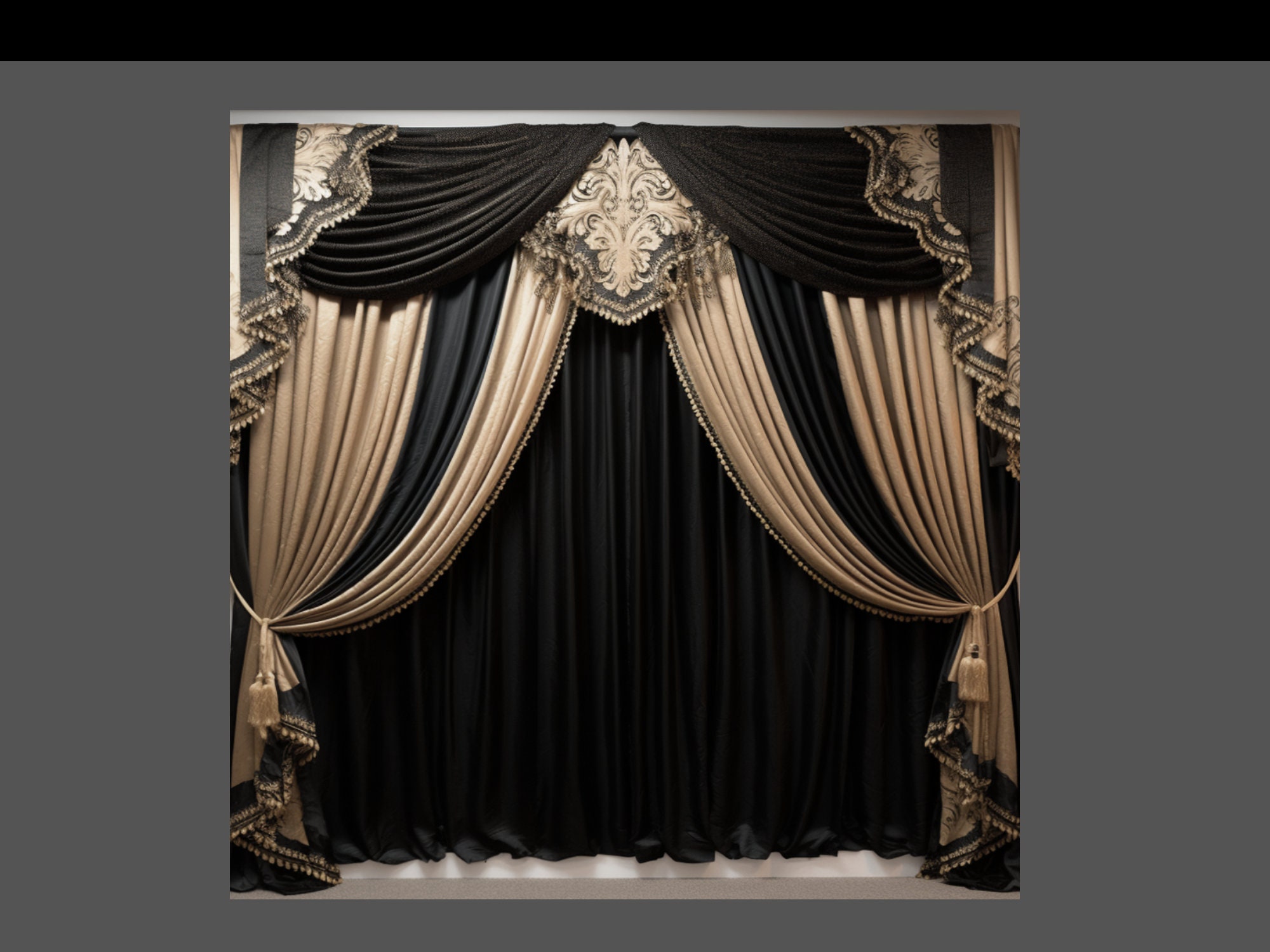 Gold Curtain Backdrop, Digital Backdrop, Studio & Backdrops, Wedding ...