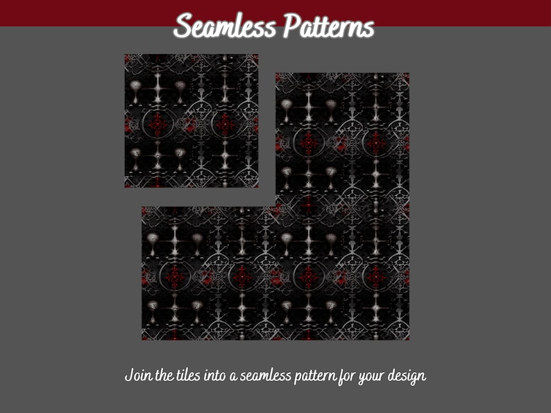 Gothic Vampire Tiles Digital Seamless Paper Gothic Seamless - Etsy