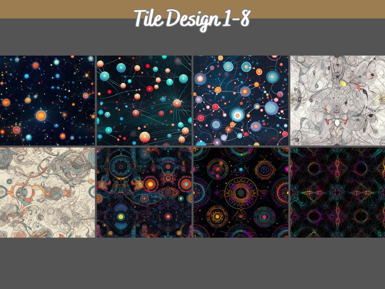 Physics Seamless Background Tiles, Scrapbook Paper in Unique Orange ...