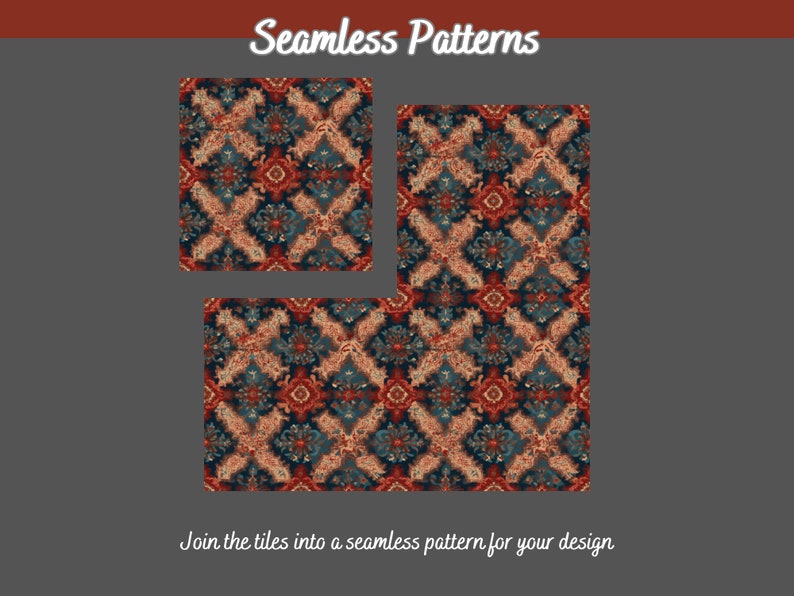 Oriental Rug Texture Seamless Design, Background Pattern, Black ...