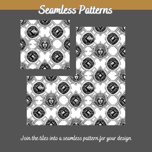 8 Greek Inspired Tiles Digital Seamless Paper Seamless Pattern ...