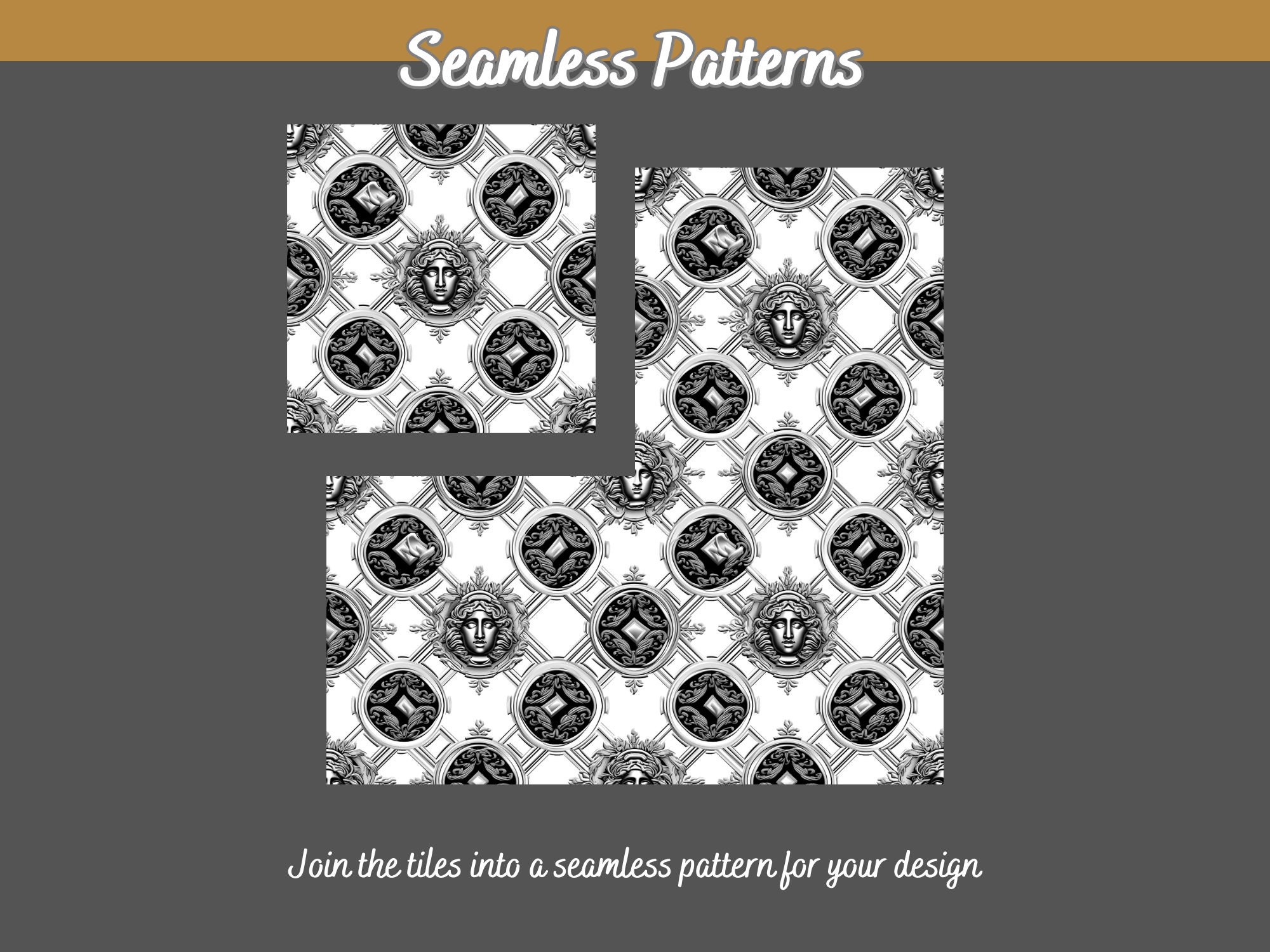 8 Greek Inspired Tiles Digital Seamless Paper Seamless Pattern ...
