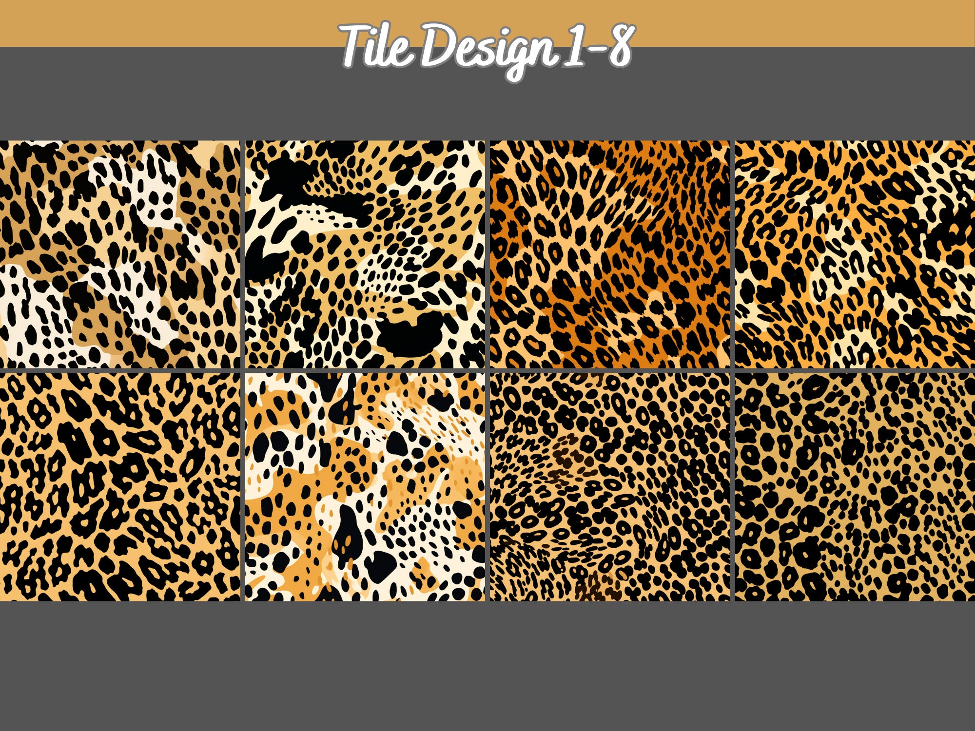 Leopard Tiles, Leopardprint Seamless, Leopard Repeat Pattern ...