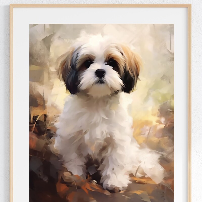 Shih Tzu Painting - Etsy
