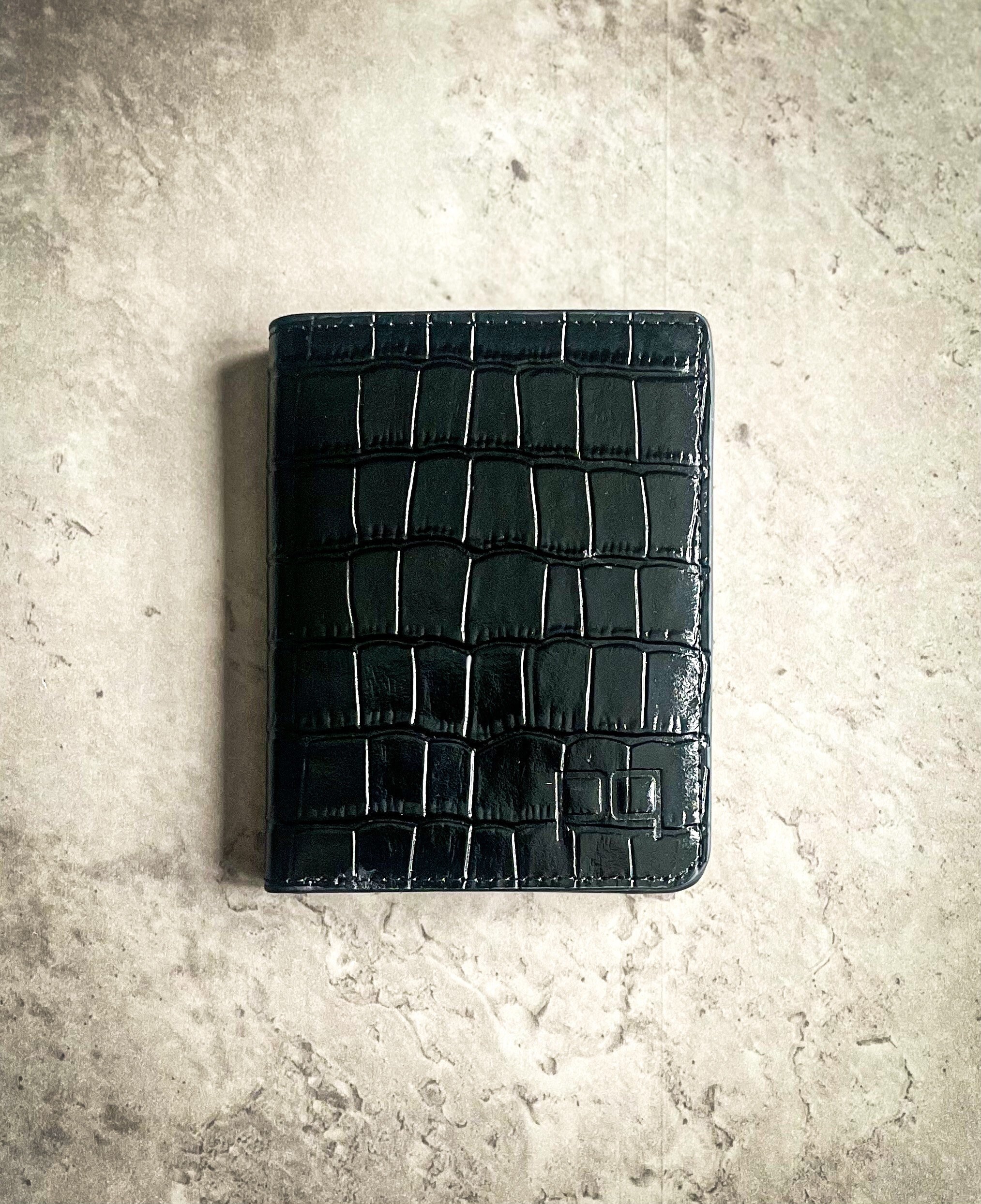 Shiny Croc Leather Wallet - Etsy