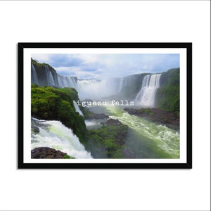 Iguazu Falls Brazil Argentina Small Travel Postcard Print South America ...