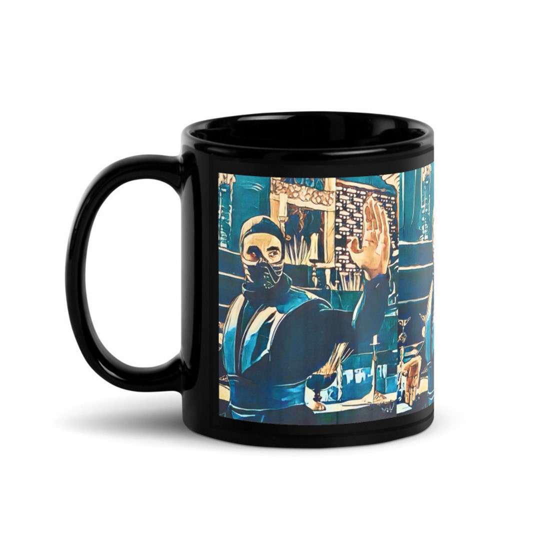 Mortal Kombat Retro Sub-zero Coffee Mug - Etsy