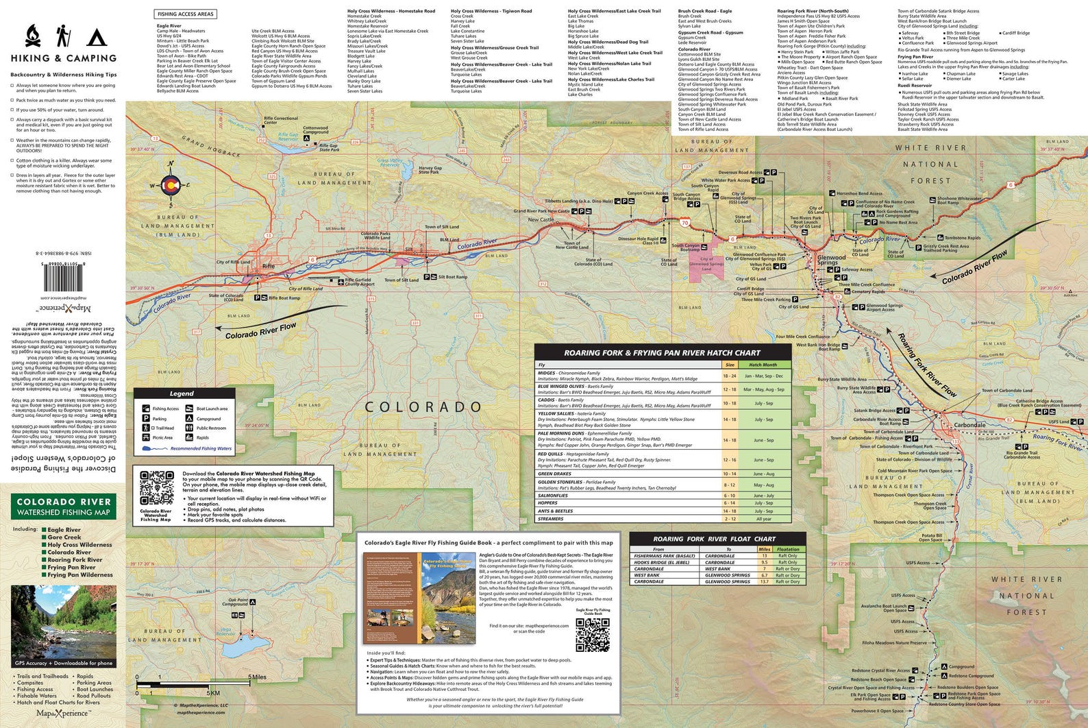 Colorado River Watershed Fly Fishing Map – Gps-enabled Trout Rivers ...