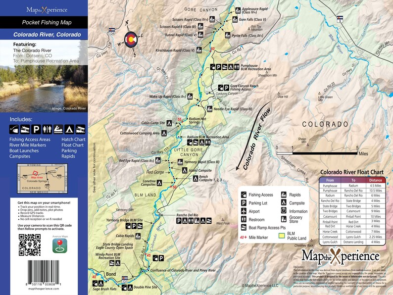 Colorado River, Colorado Fishing Map - Etsy