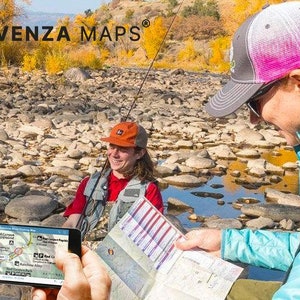 Animas River, Colorado Fishing Map - Etsy