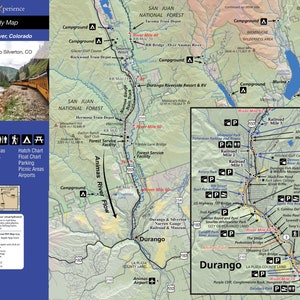 Animas River, Colorado Fishing Map - Etsy