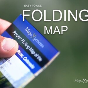 Snake River, Wyoming Pocket Fishing Map - Etsy