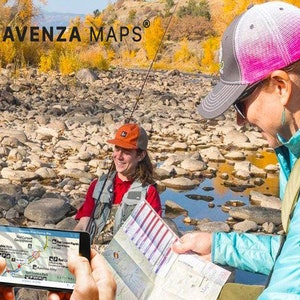 Snake River, Wyoming Pocket Fishing Map - Etsy