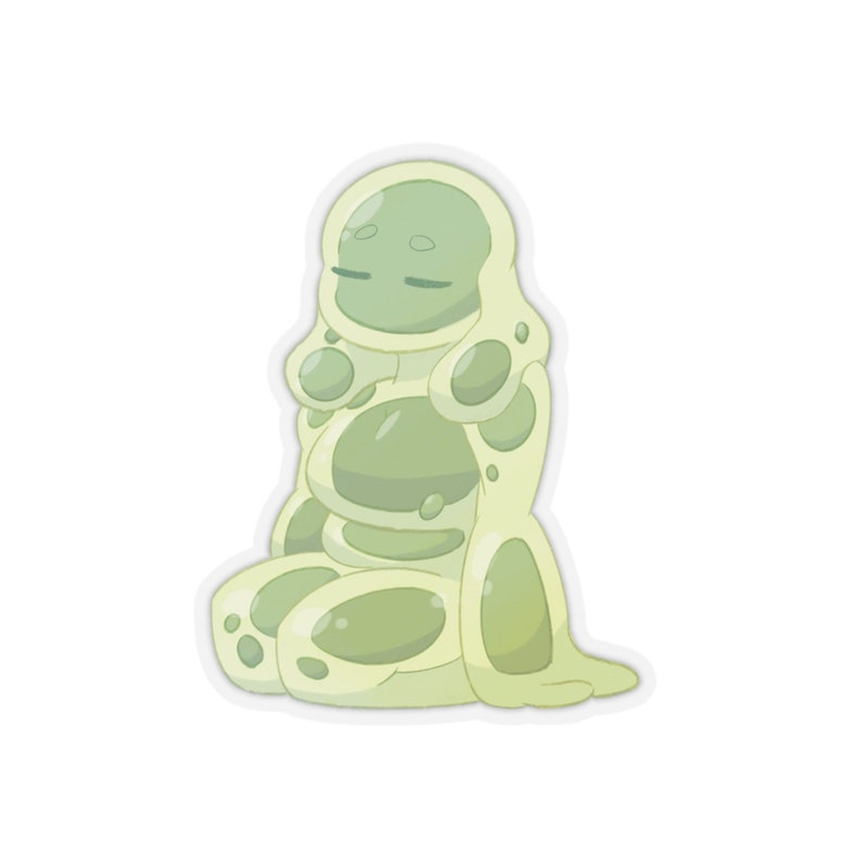 Sitting Slime Girl Vinyl Sticker - Etsy