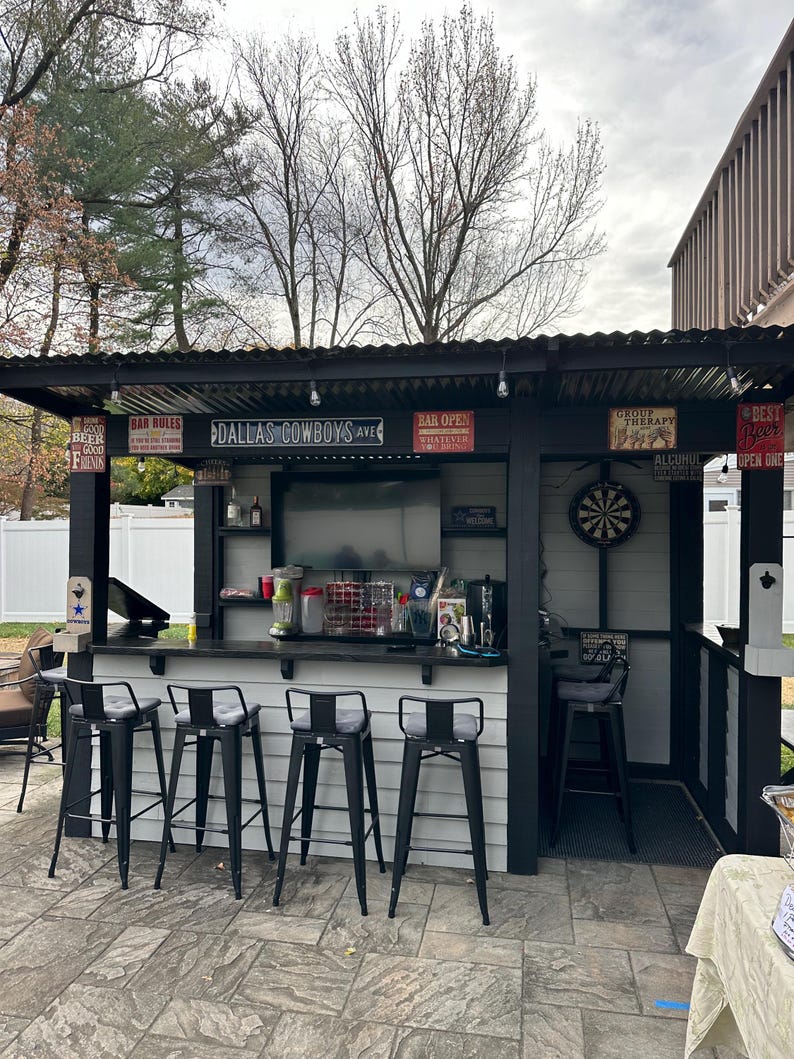 Play & Pour Game Lounge Bar-outdoor Bar - Etsy
