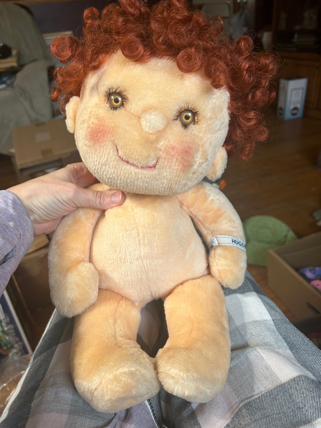 Vintage 1985 Hugga Bunch hugsy With Red Hair & Gold/brown Eyes - Etsy