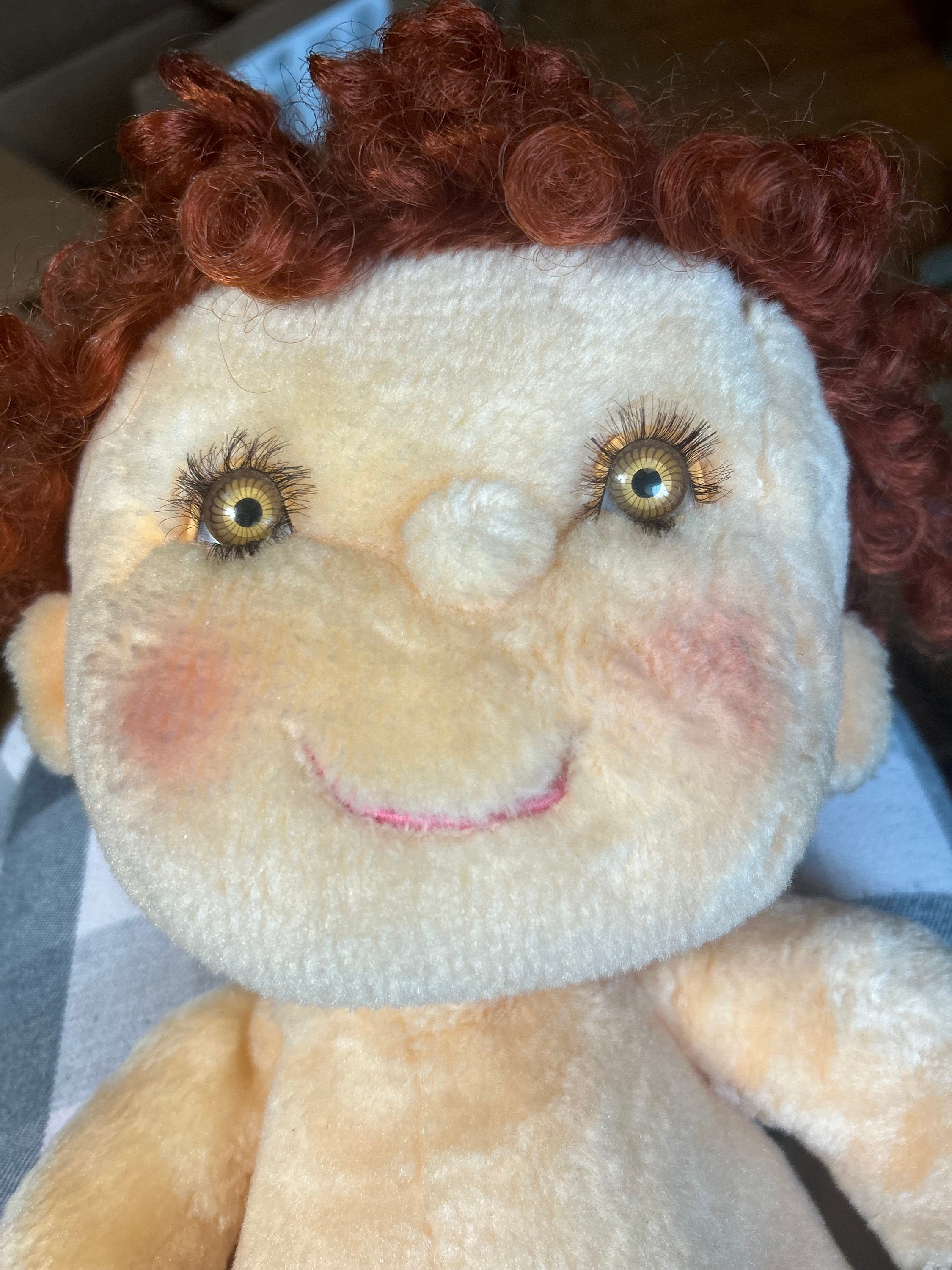 Vintage 1985 Hugga Bunch hugsy With Red Hair & Gold/brown Eyes - Etsy