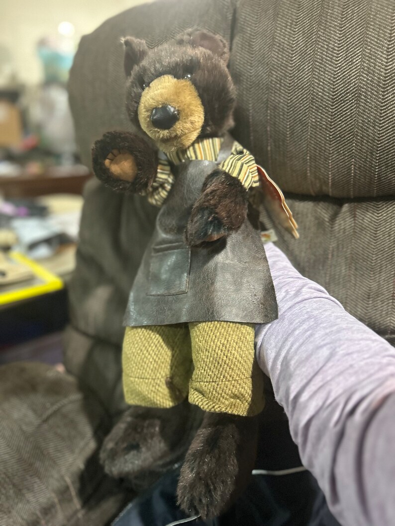 New/rare Vintage Folkmanis Brer Bear Hand Puppet 18 Retired Plush ...