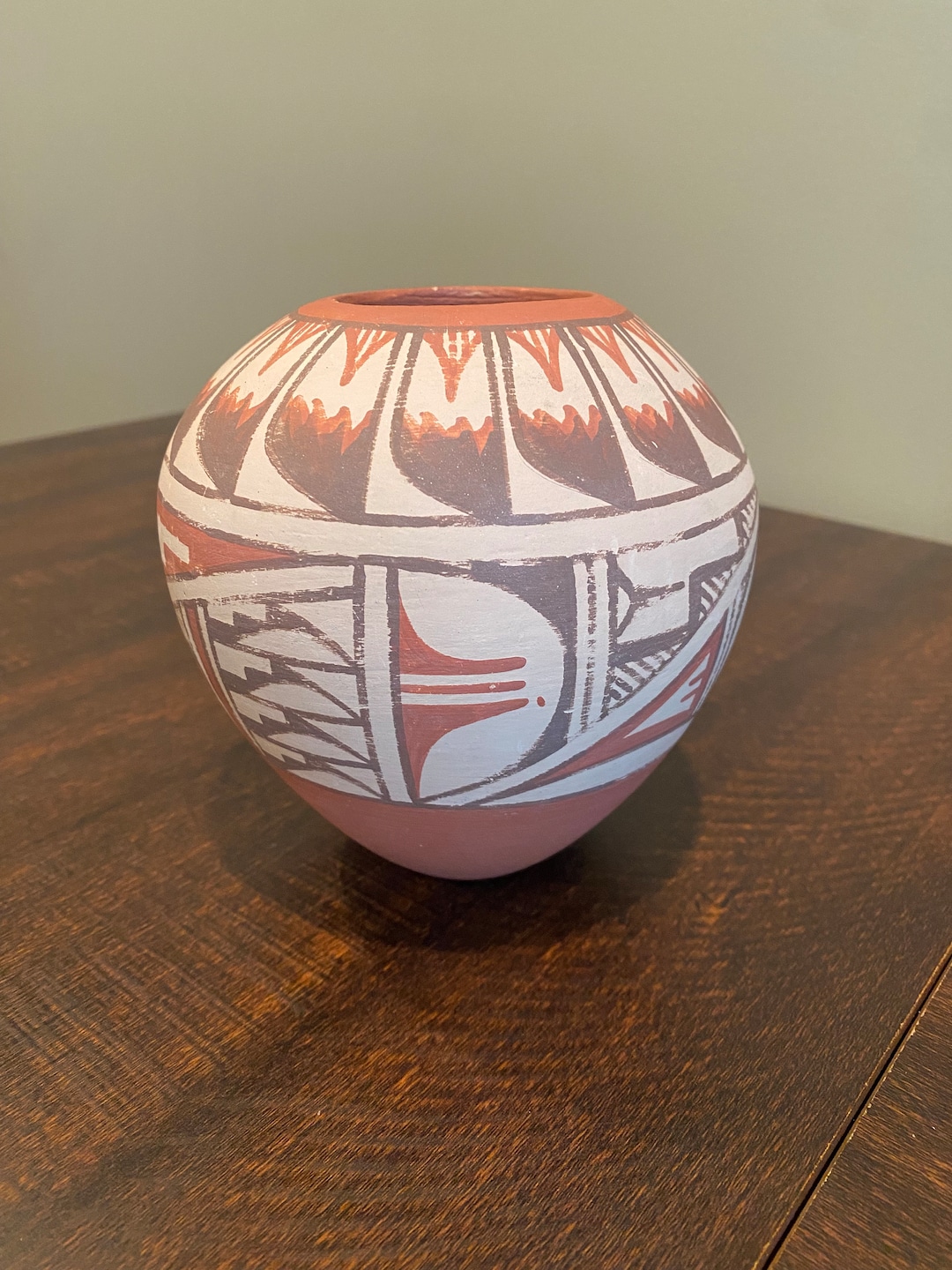Vintage Pueblo Painted Indian Pot - Etsy
