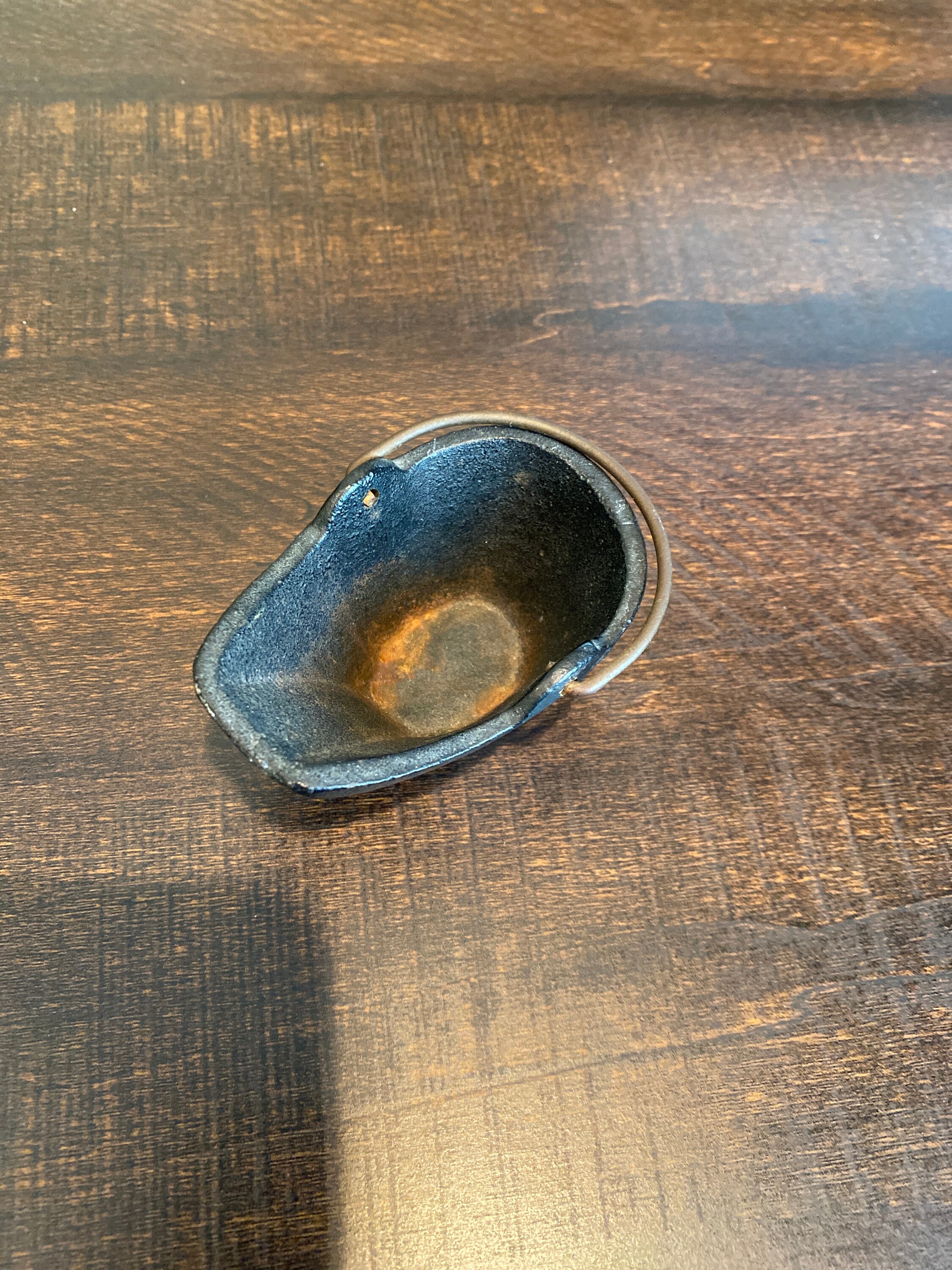 Wilton Cast Iron Miniature Kettle Bucket With Orginal Handle 1950s ...