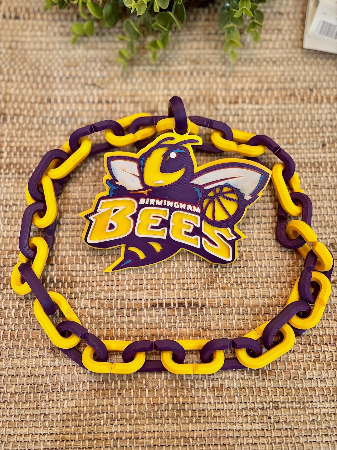 Custom 3D Printed Sports Chain-oversized Logo Pendant With Chain - Etsy