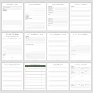 End of Life Planner Printable - Legacy Journal and Emergency Binder PDF ...