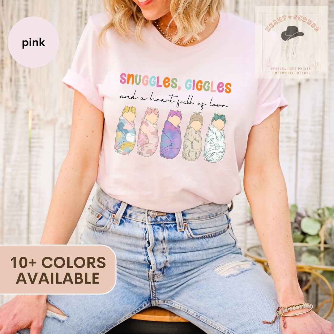 Snuggle Giggles Shirt, NICU Nurse Shirt for Neonatal Nurse Week Gift ...