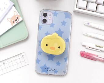 Phone Grip Duck / Chick With Knife Meme Cute Phone Holder, Aesthetic ...
