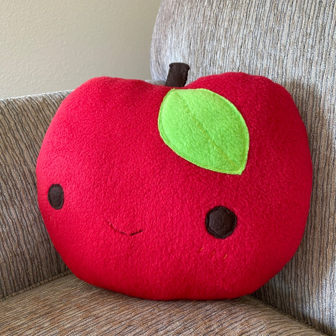 APPLE PLUSH PILLOW Cute Gifts Kawaii Plushies Cute - Etsy
