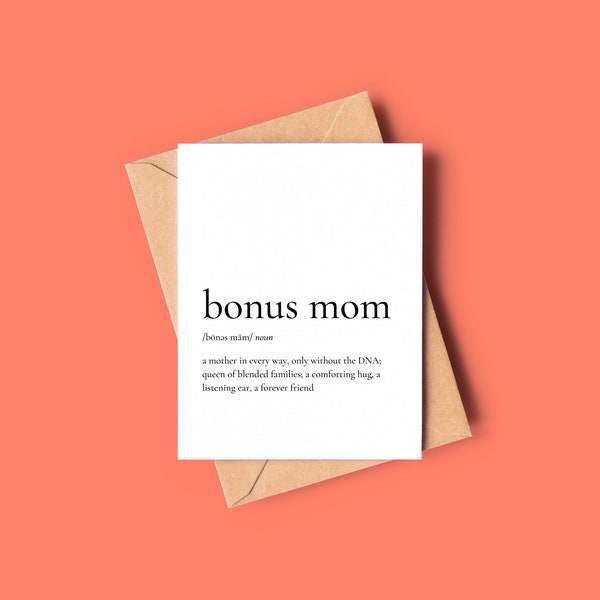 Stepmom Anniversary Card Etsy