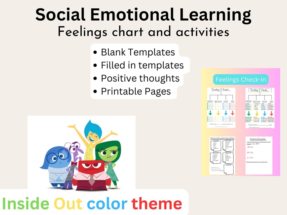 Social Emotional Learning (SEL) - Today I Feel Worksheets and Feeling ...