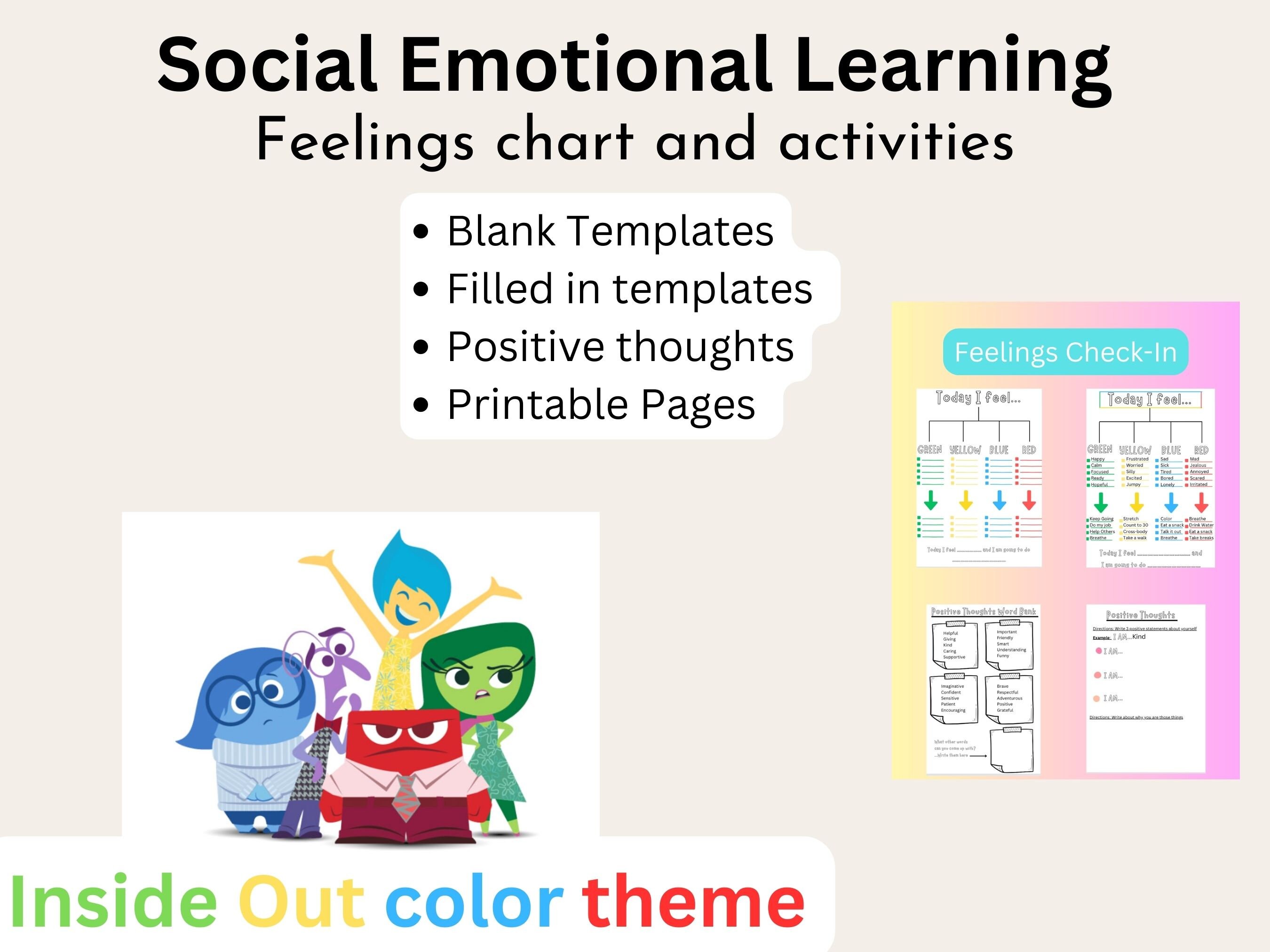 Social Emotional Learning (SEL) - Today I Feel Worksheets and Feeling ...