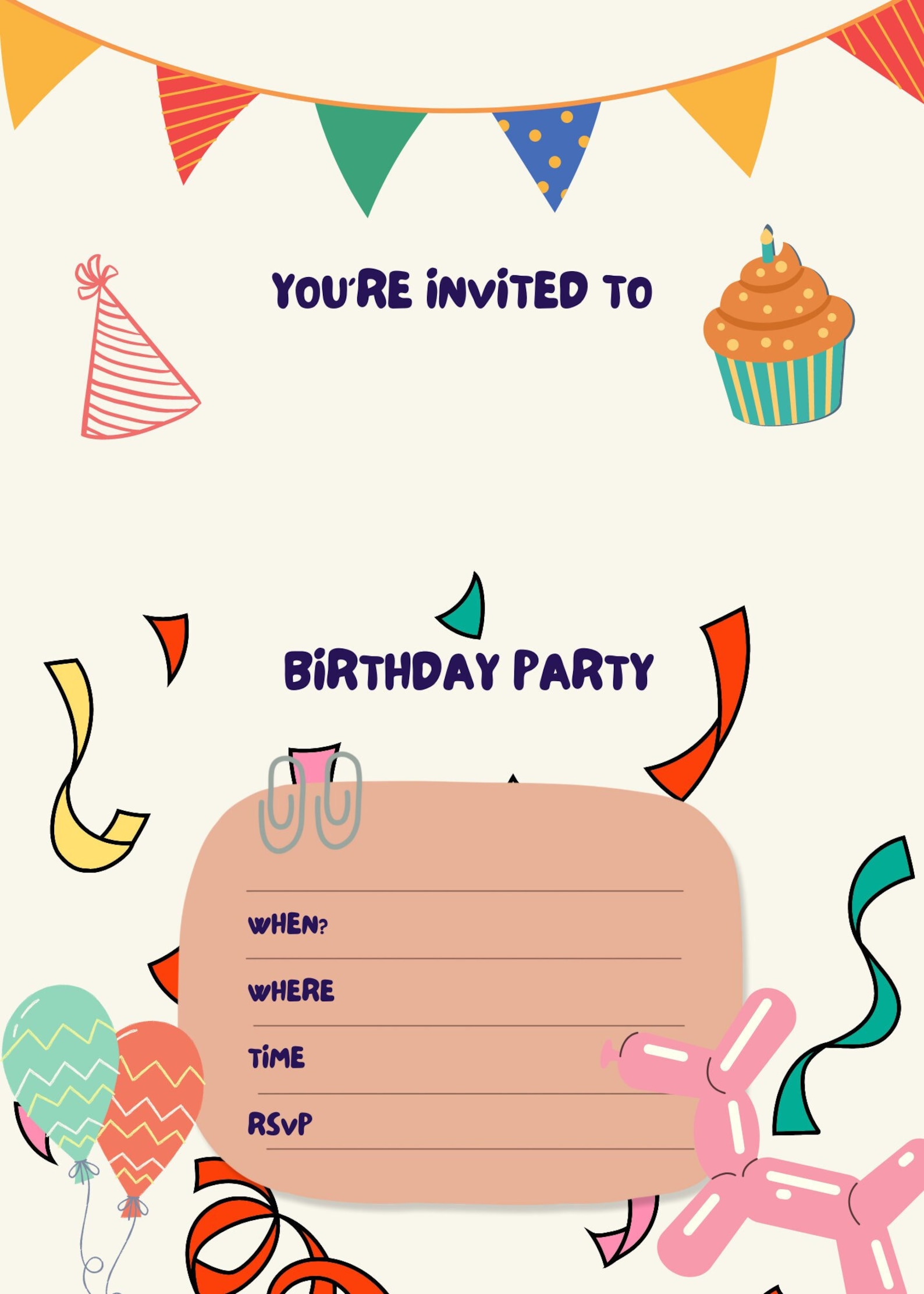 BIRTHDAY PARTY INVITATION - Etsy