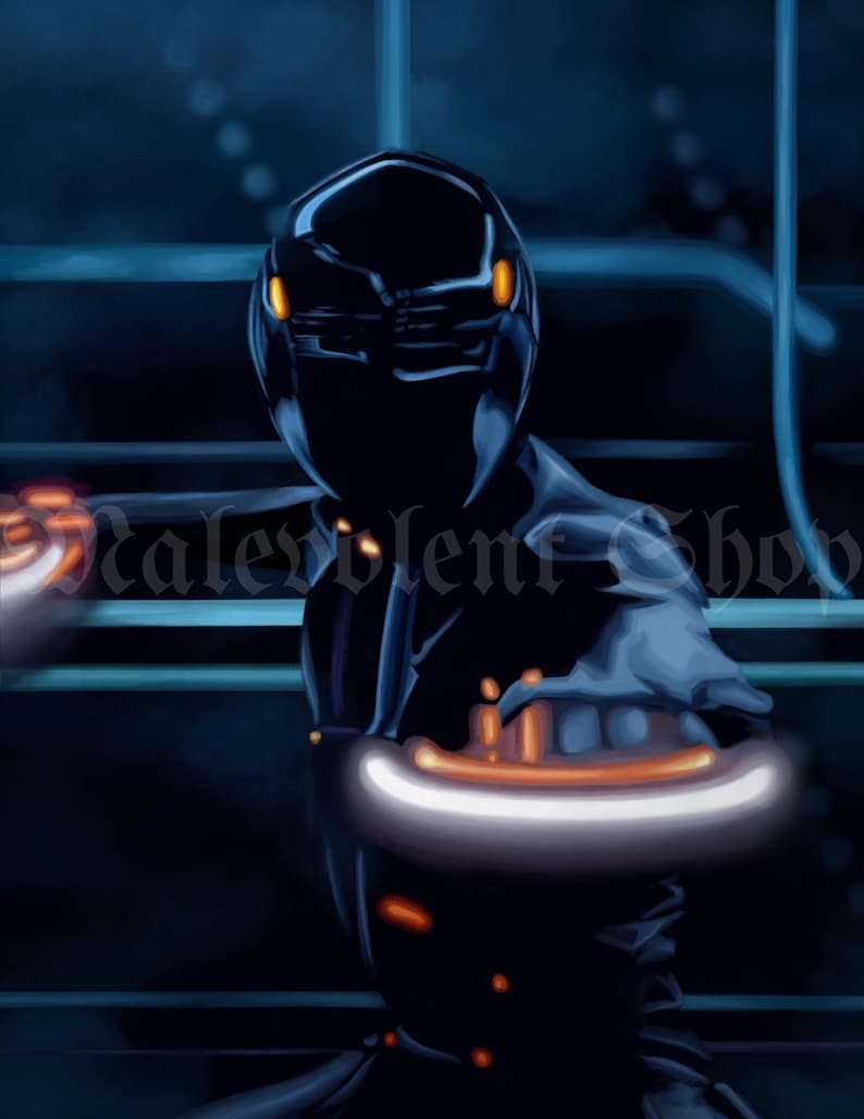Tron Legacy Rinzler Movie Poster Digital Art Print PNG - Etsy