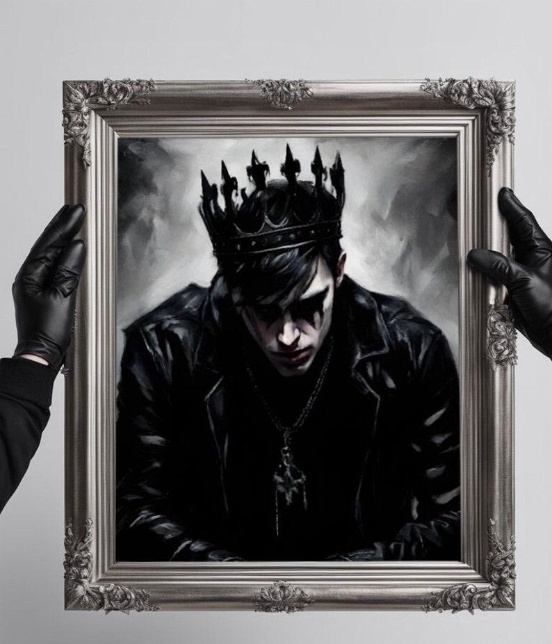 4K Emo Painting Printable AI Art - Etsy